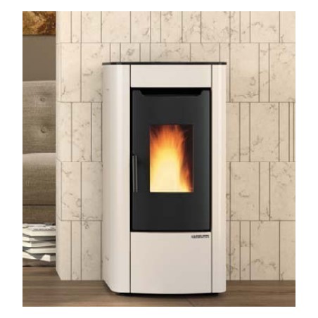 Poêle à granulés ventilé La Nordica Extraflame Sabry Prestige Line 7kW ...